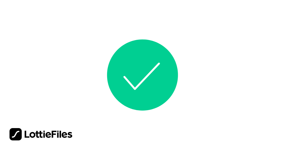 Free Check Mark Animation by Seyfi Cem Baskin | LottieFiles