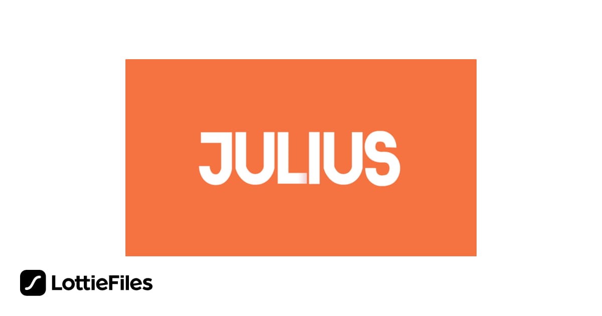 Free Julius's Brand Logo Animation by Julius Rex Mercado | LottieFiles