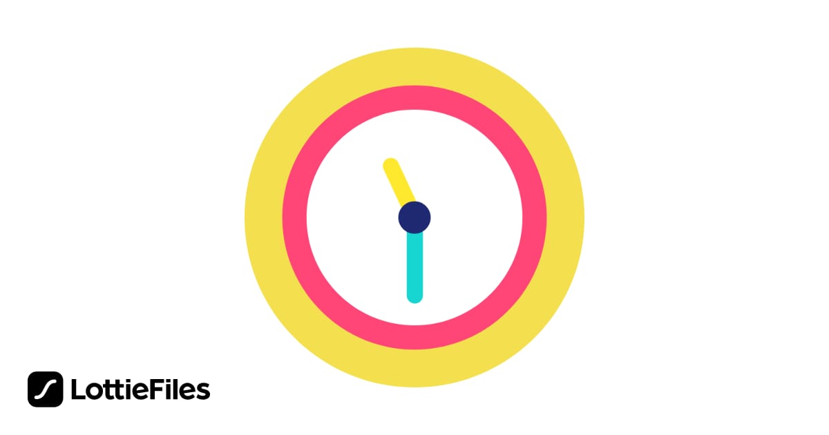 Free Simple Clock Icon Animate Animation by Studio JK | LottieFiles