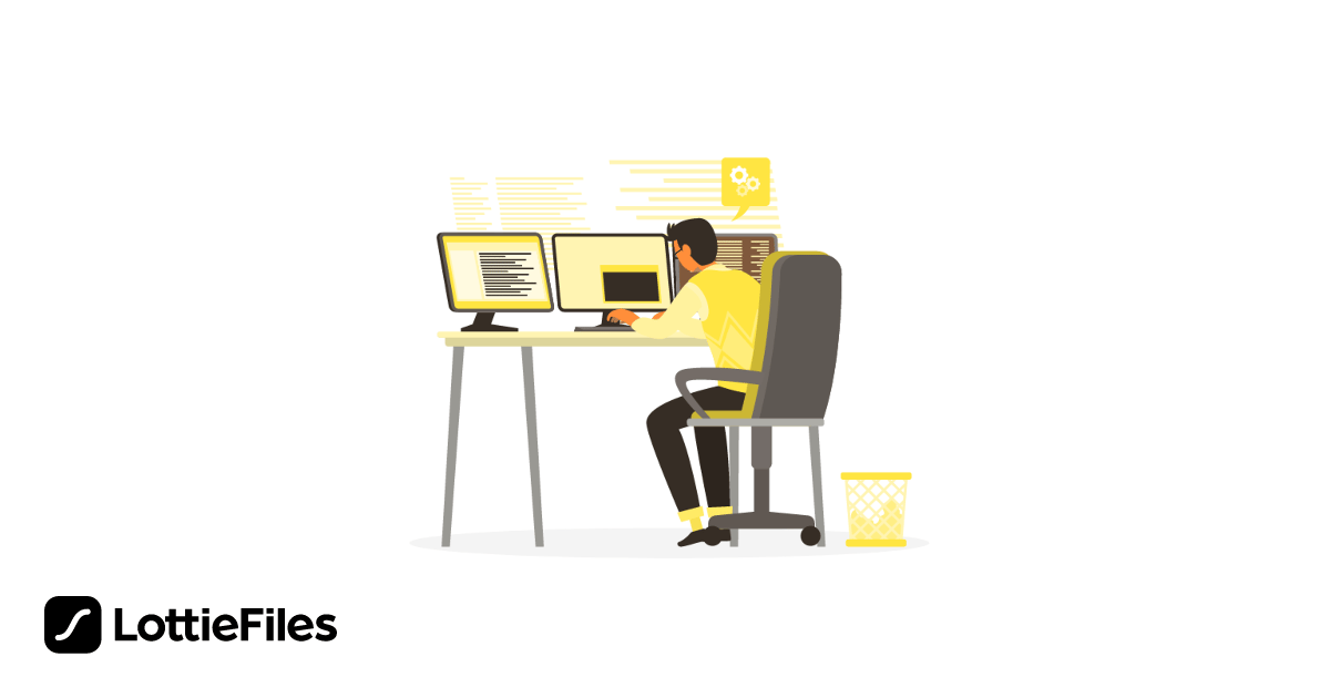 Free working Animation by Jonathan Hedderich | LottieFiles