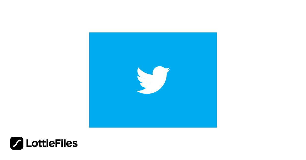 Free Twitter Logo Animation Animation by Will Taoui | LottieFiles