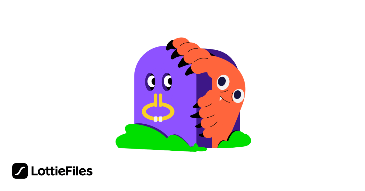 Free Tombstone Monster Animation by LottieFiles | LottieFiles