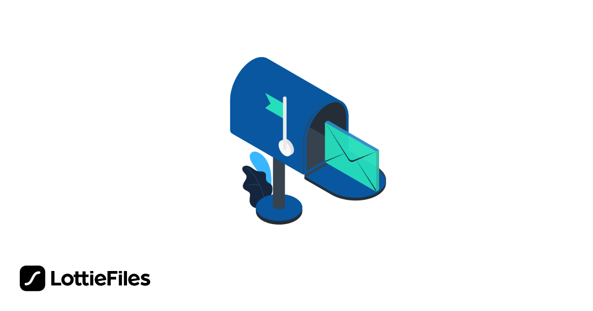 Free Blue Mailbox Animation by Gabriela Gradys | LottieFiles