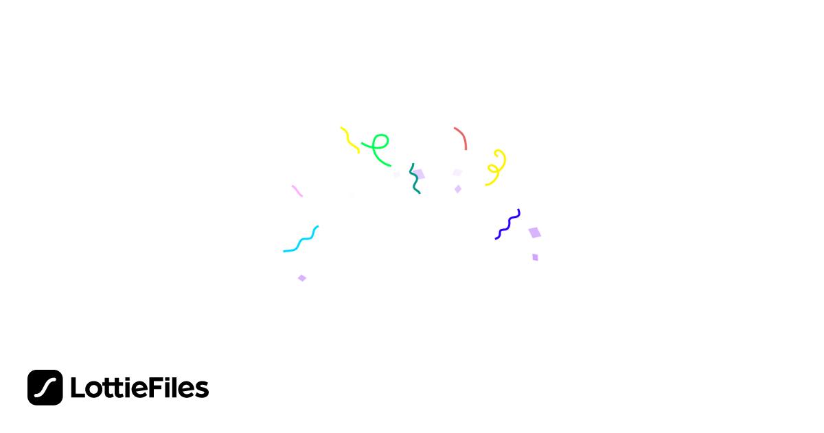 Free Confetti Moving Animation by Zainab Khalil | LottieFiles