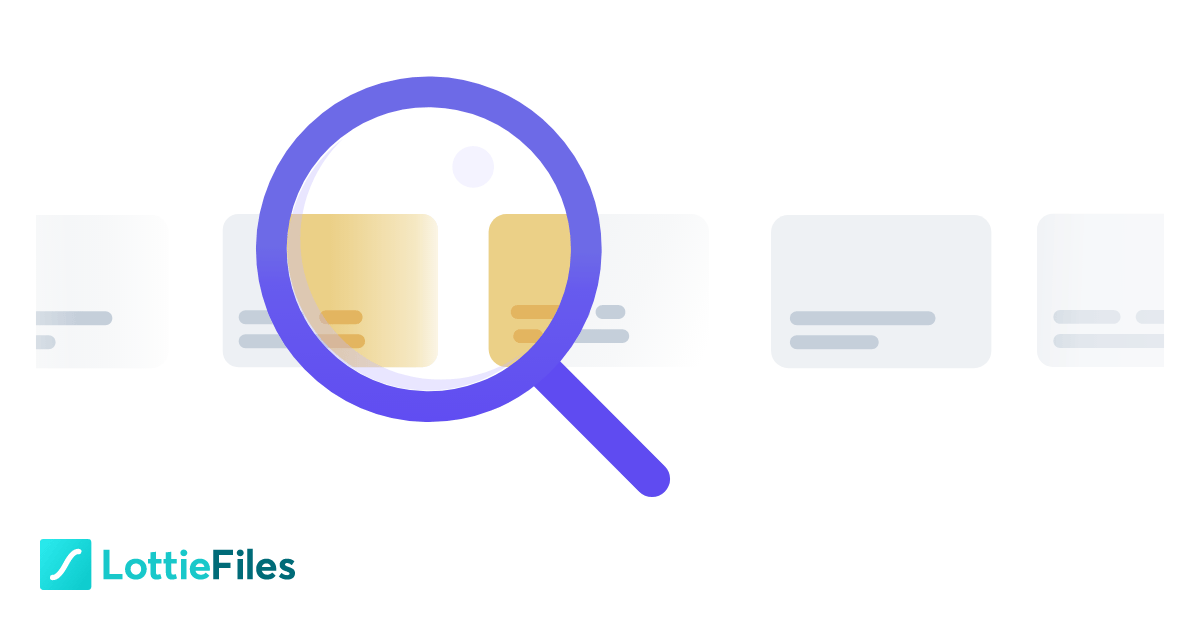 Searching Animation by DEV - LottieFiles