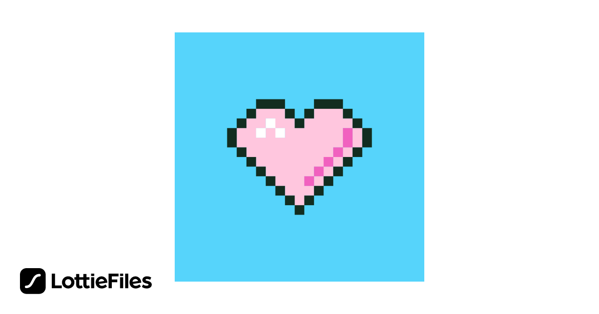 Free Pixel Heart Animation by Gunes Ozcan | LottieFiles
