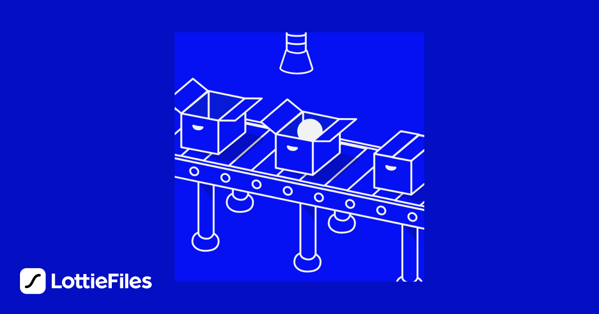 Free Assembly‐line System Animation by のだ | LottieFiles