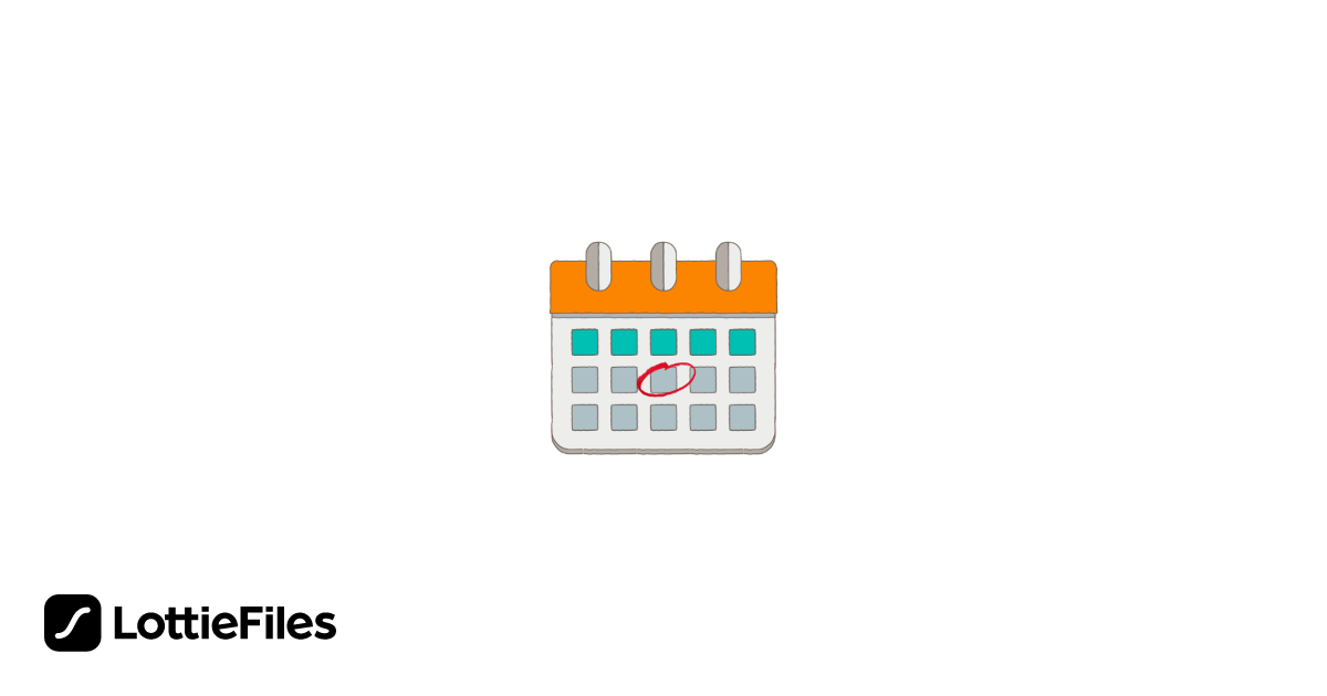Free Calendar animation Animation by Tom Drinkall | LottieFiles