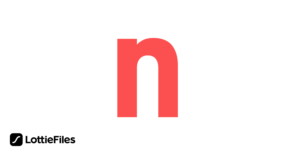 Free Letter N #2 Animation by Rita Silva | LottieFiles