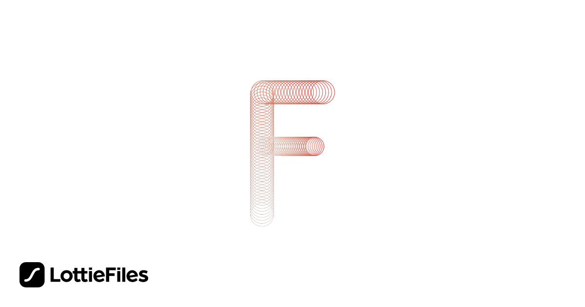 Free F Ball alphabet Lottie JSON animation Animation by TinyAnimation ...