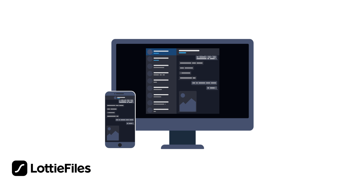 Free Messenger sync Animation by Vladimir Kuzmin | LottieFiles