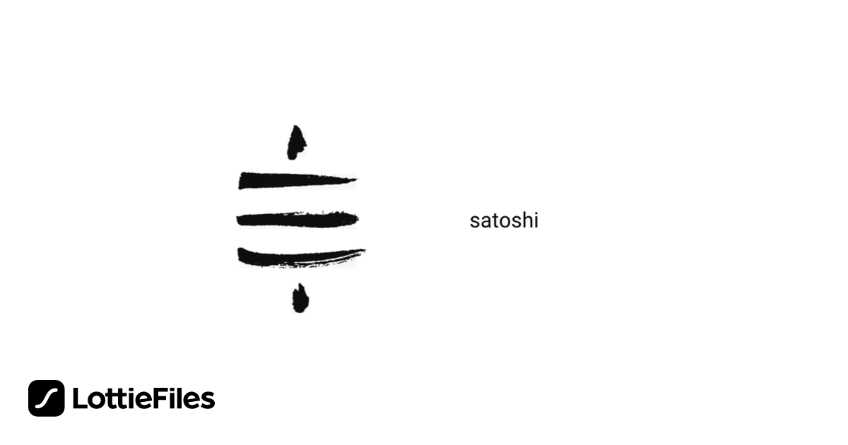 Satoshi Symbol by AndyRibetz - LottieFiles