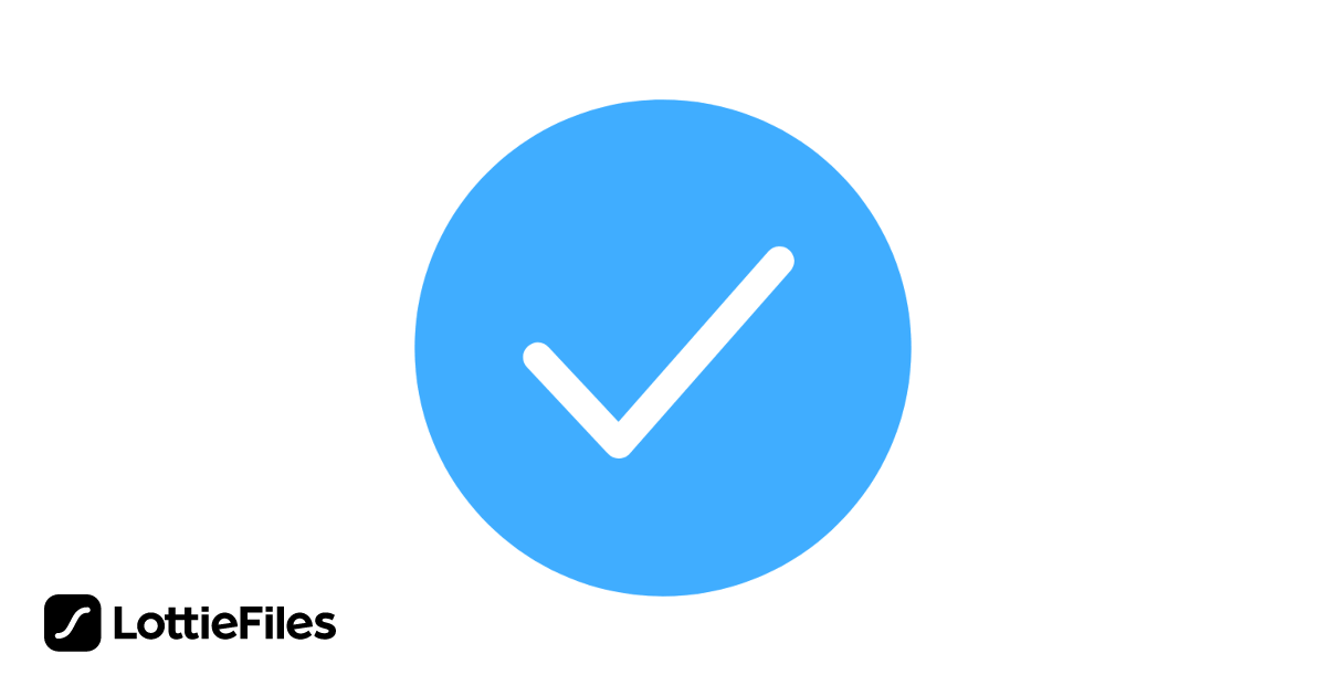 Free Success Checkmark Animation by Ajay Sharma | LottieFiles