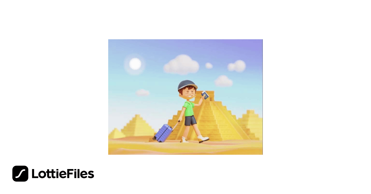 Free 3D Travel Animation by Irfan M. | LottieFiles