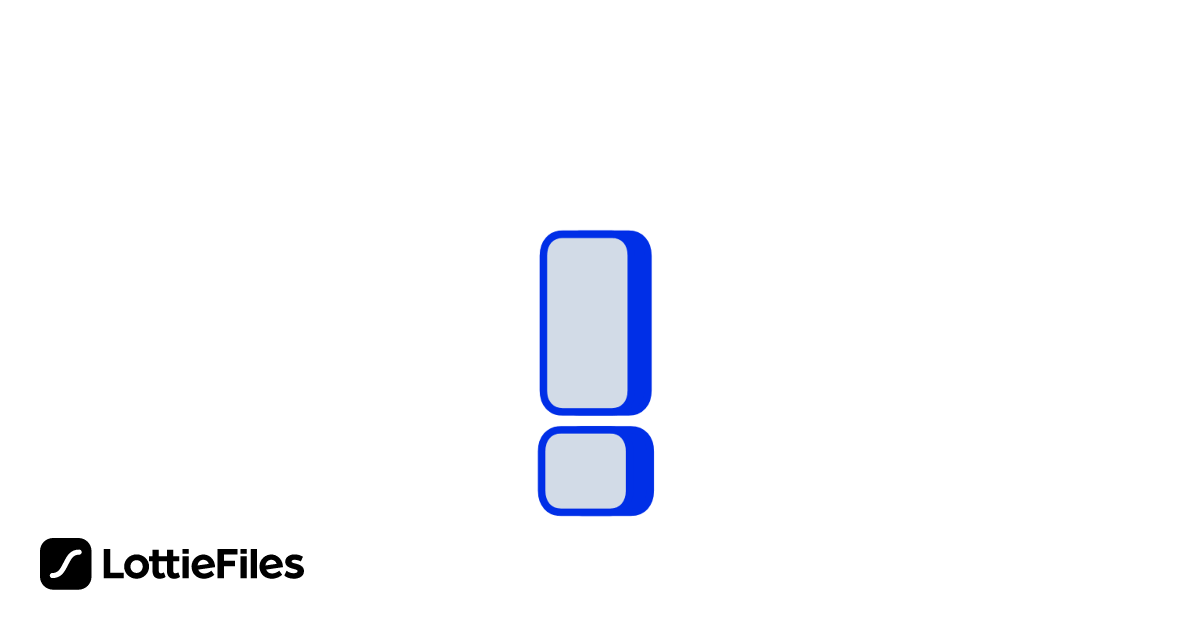 Free Exclamation Mark Animation by JohnKOBA Design | LottieFiles