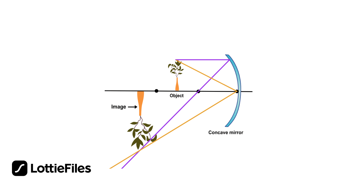 Free Object at location somewhere in between the center of curvature ...