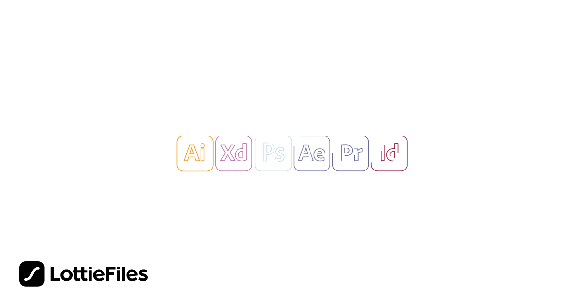 Free Adobe logos Animation by Anthonin Sautet | LottieFiles