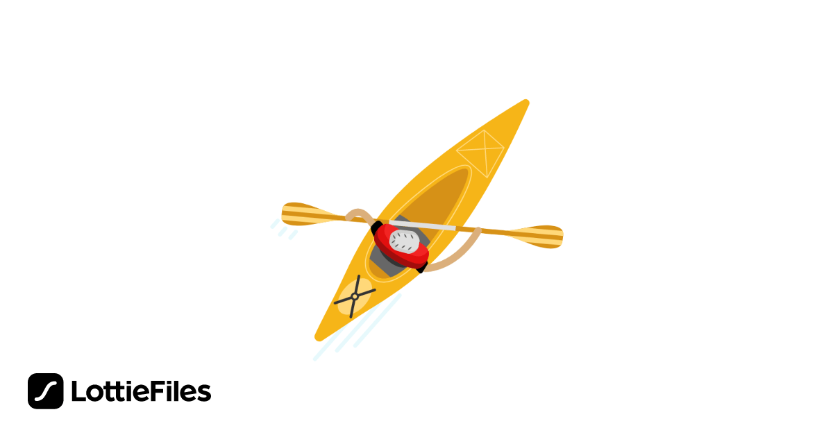 Free Yellow kayaking Animation by Syed Asim Ali Shah | LottieFiles