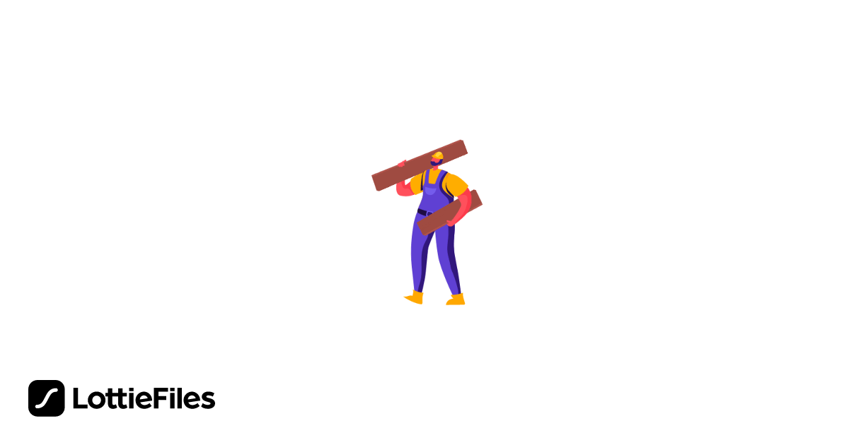 Free Construction character Animation by Aniee | LottieFiles