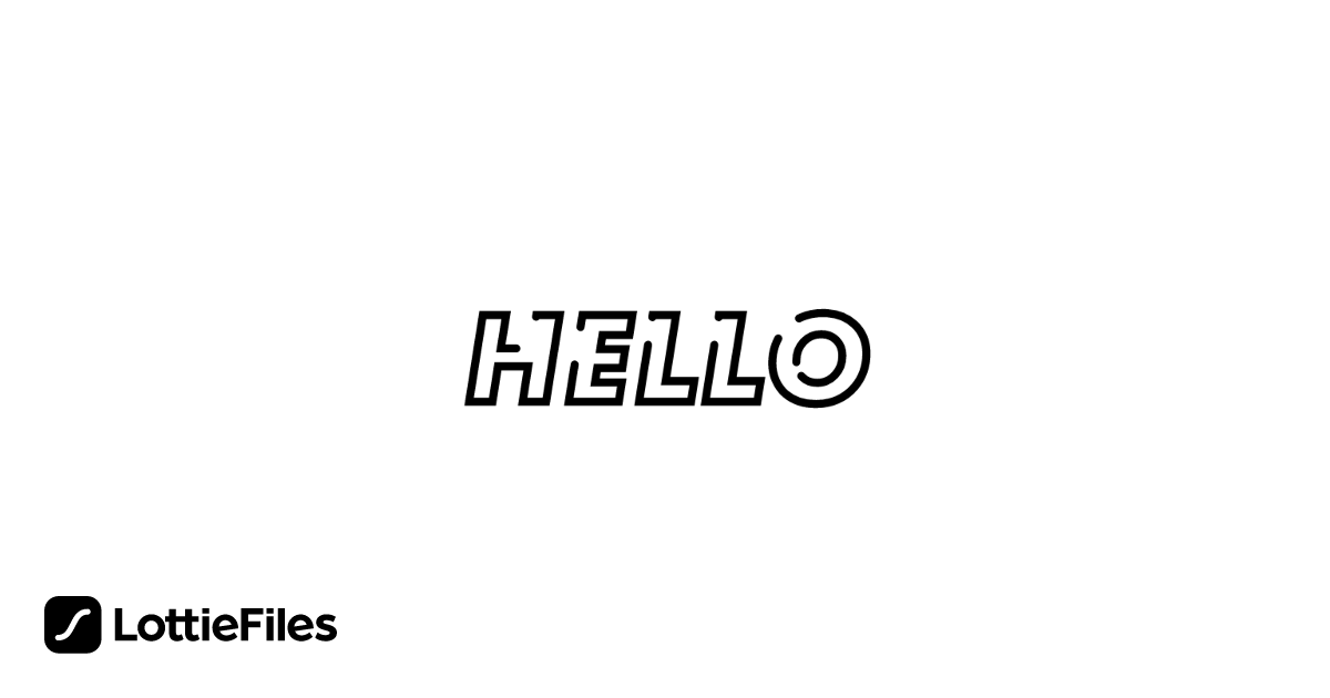 Free Hello Animation Animation by Hafiz Muhammad Gull Khan | LottieFiles