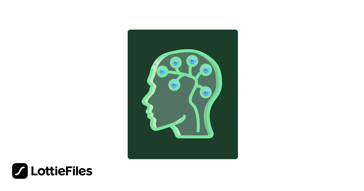 Head & O2 illustration by Danila Zelenkov - LottieFiles