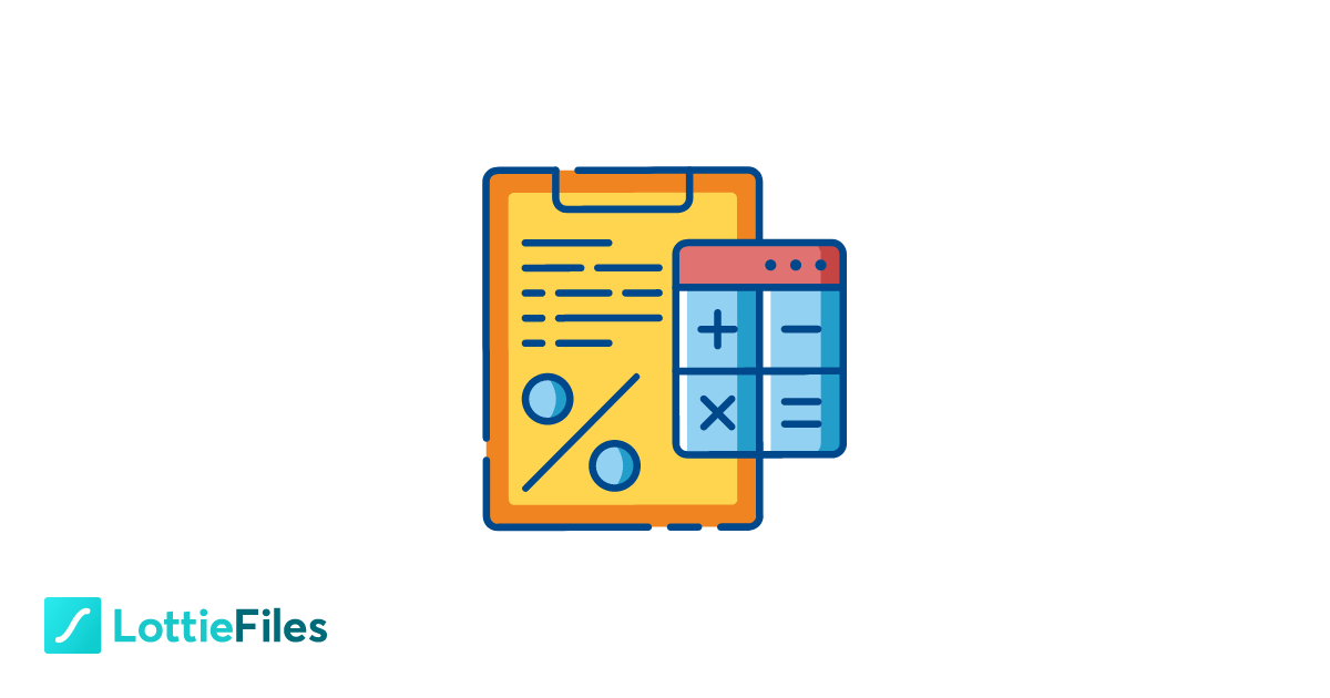 Web icon of calculation by Aniee - LottieFiles