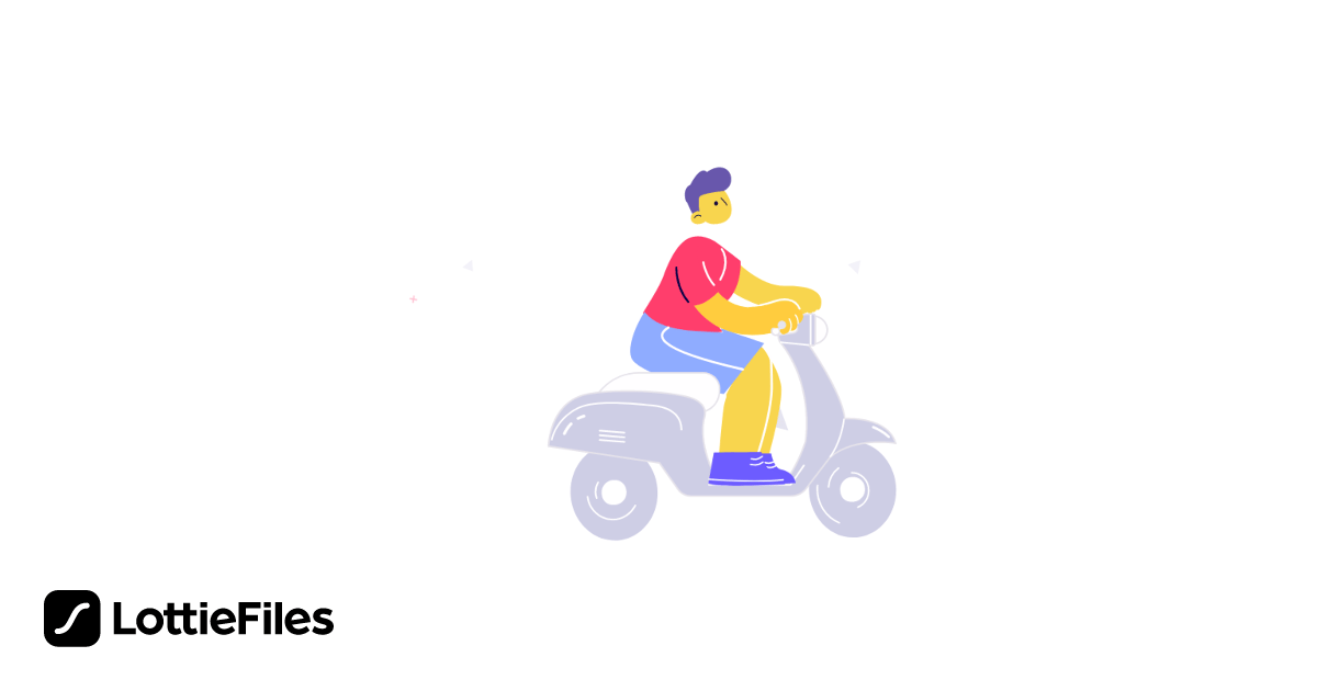 Free Motorcycle Guy Animation by Antox | LottieFiles