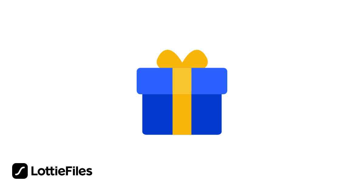 Free Gift in blue Animation by Android Bull | LottieFiles