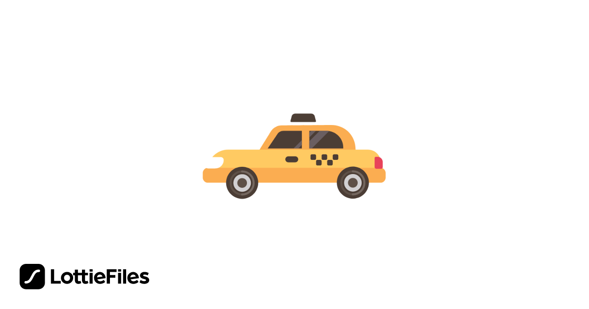 Free yellow taxi Animation by Taverr | LottieFiles