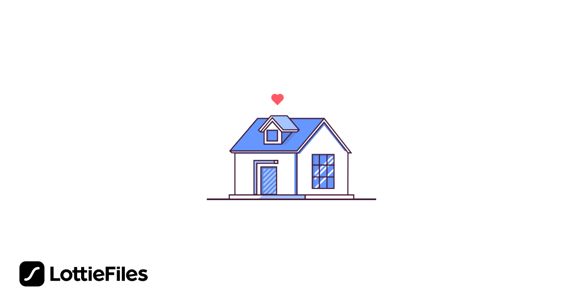 Free Blue House Animation by Lucas Canto | LottieFiles