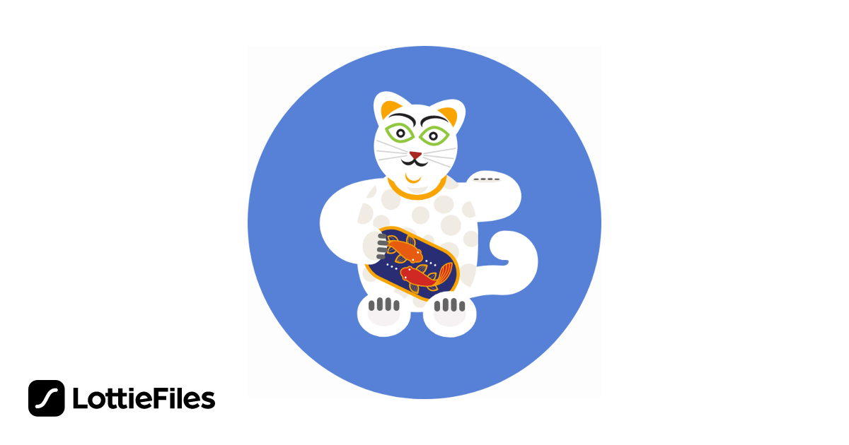 Free Lucky Cat Animation by Eva Schicker | LottieFiles