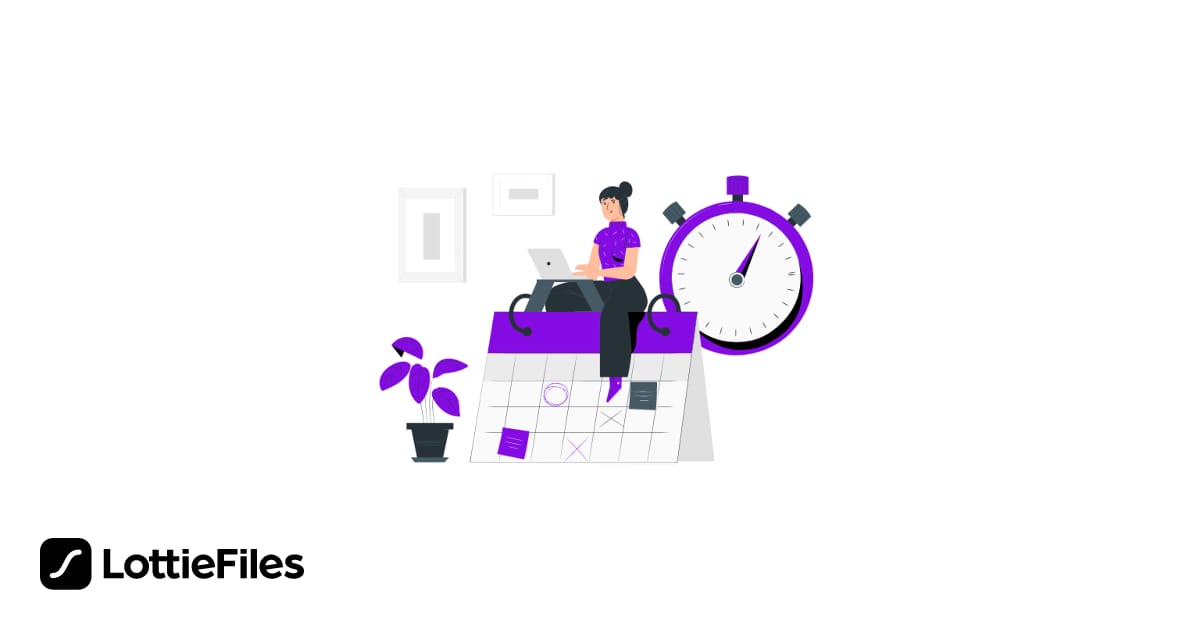 Free time tracker Animation by Yamesh Sai Balaji | LottieFiles