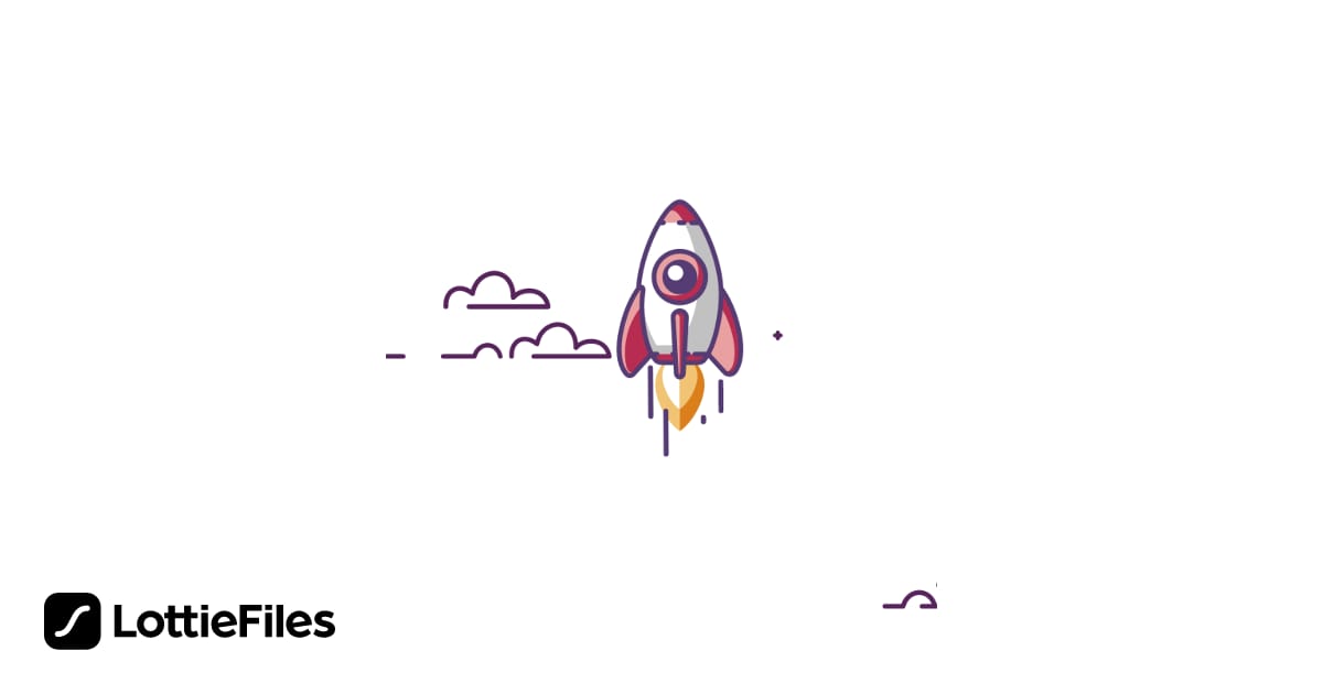 Free Flying rocket in the sky Animation by Abdul Latif | LottieFiles