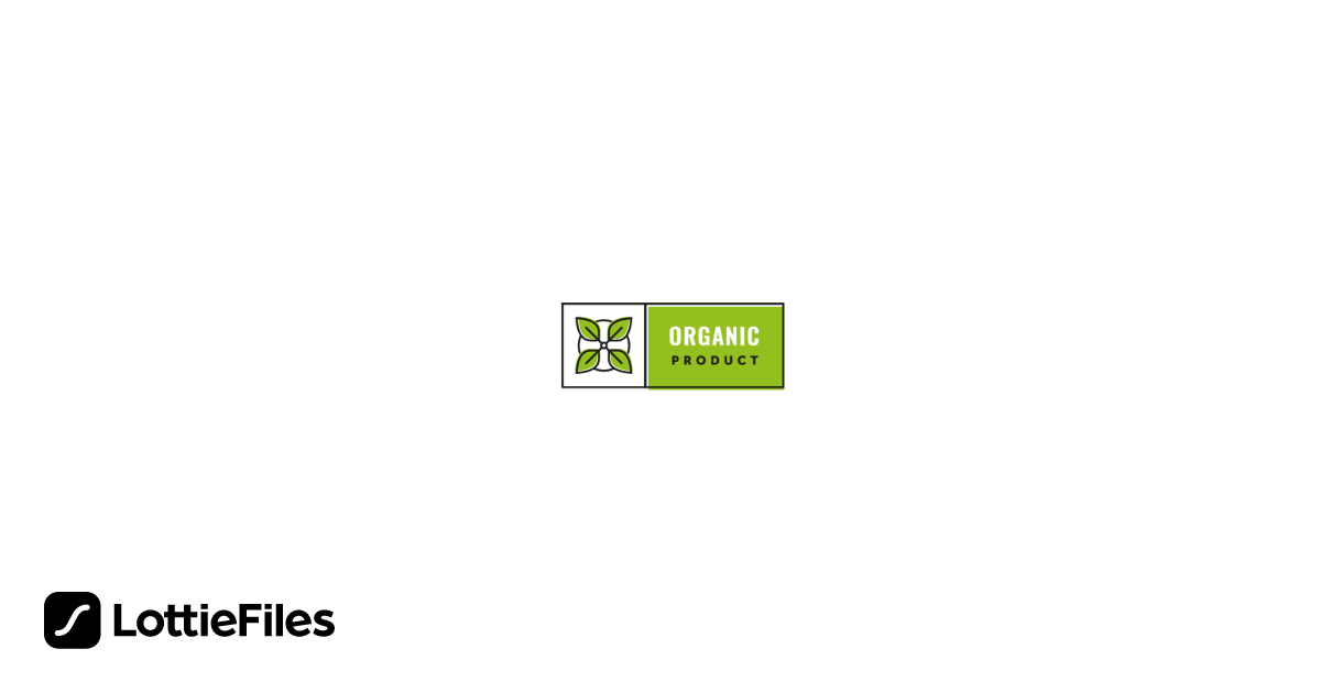Free Organic Product Label Animation Animation by nostromo_87 | LottieFiles