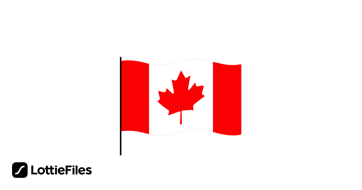 Free Canada flag Lottie JSON animation Animation by Tinymotion ...