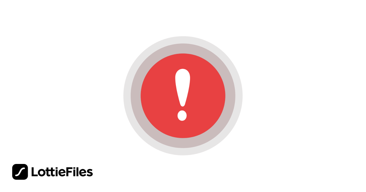 Free Warning Animation by Luis Talavera | LottieFiles