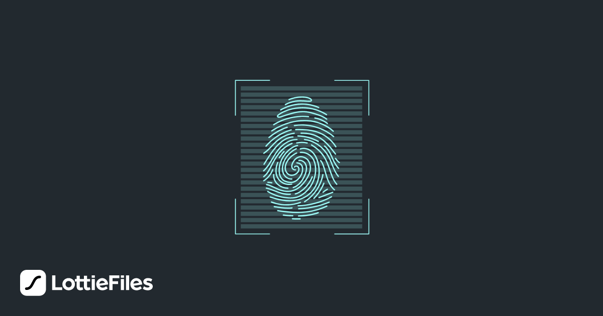 Free Fingerprint biometric scan Animation by Ivan Kuznetsov | LottieFiles