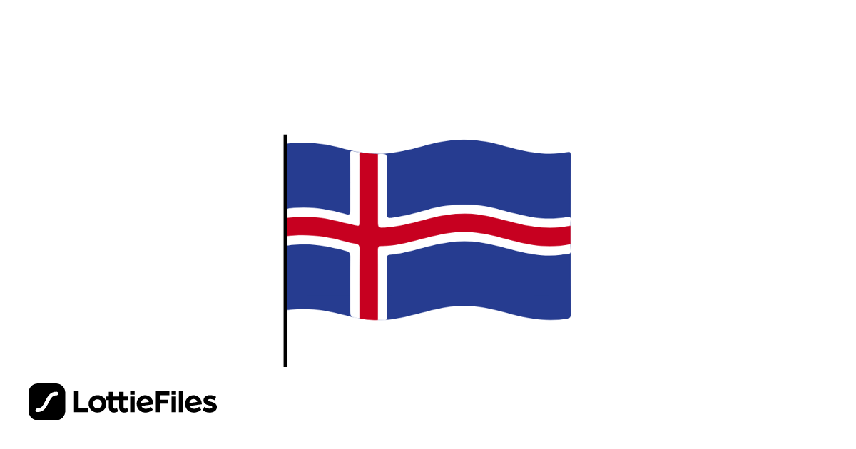 Free Iceland flag Lottie JSON animation Animation by Tinymotion ...