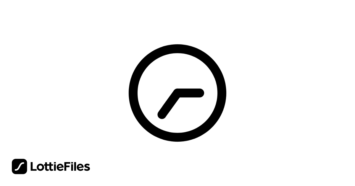 Free Line Clock Icon Animations Animation by Iconzy Studio | LottieFiles