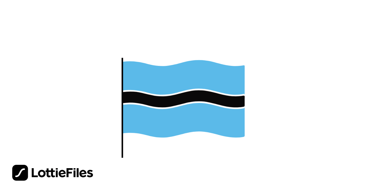 Free Botswana flag Lottie JSON animation Animation by Tinymotion ...