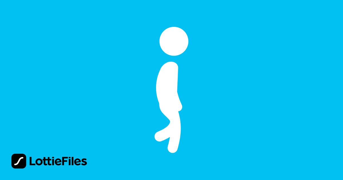 Free Walking Man Blue Bg Animation by Anuja Pednekar | LottieFiles