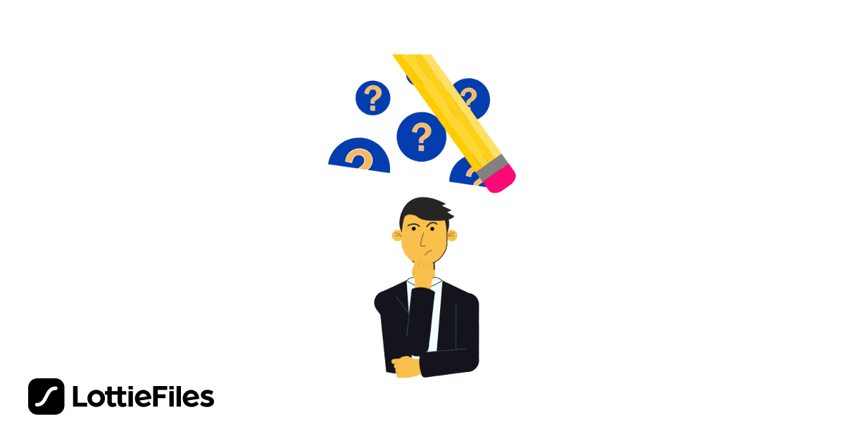 Free businessman asking questions Animation by SIMON CASTAÑO | LottieFiles