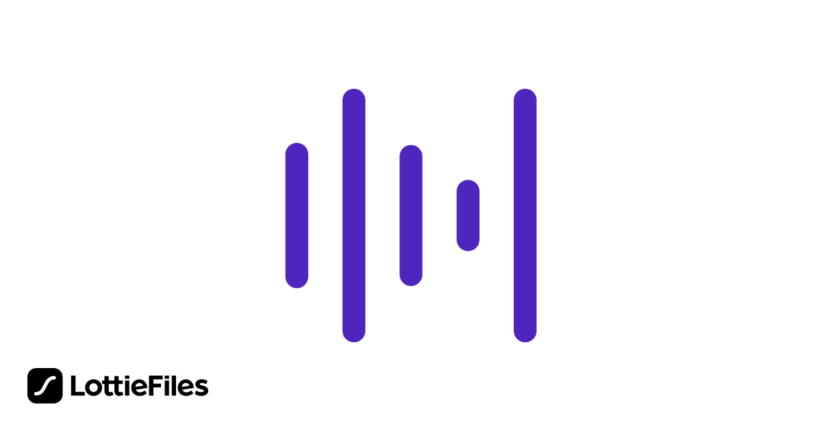 Free Audio waveform Animation by Ranjithkumar Matheswaran | LottieFiles