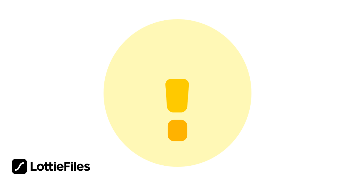 Free exclamation mark Animation by bbros | LottieFiles