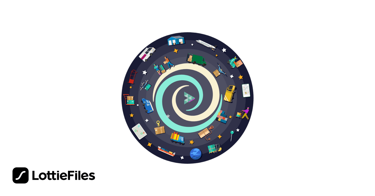 Free Shipping circle animation Animation by Naokure | LottieFiles