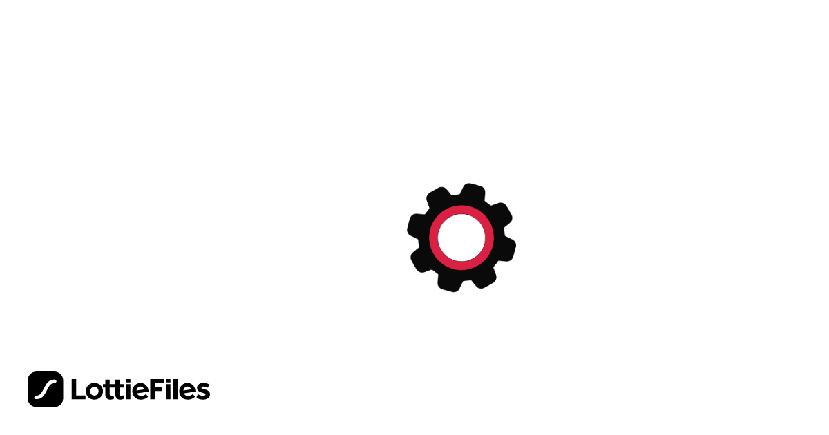 Free Settings icon Animation by CR Tunnel | LottieFiles