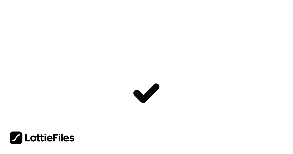 Free Check Animation by jaganrajdevaraj | LottieFiles