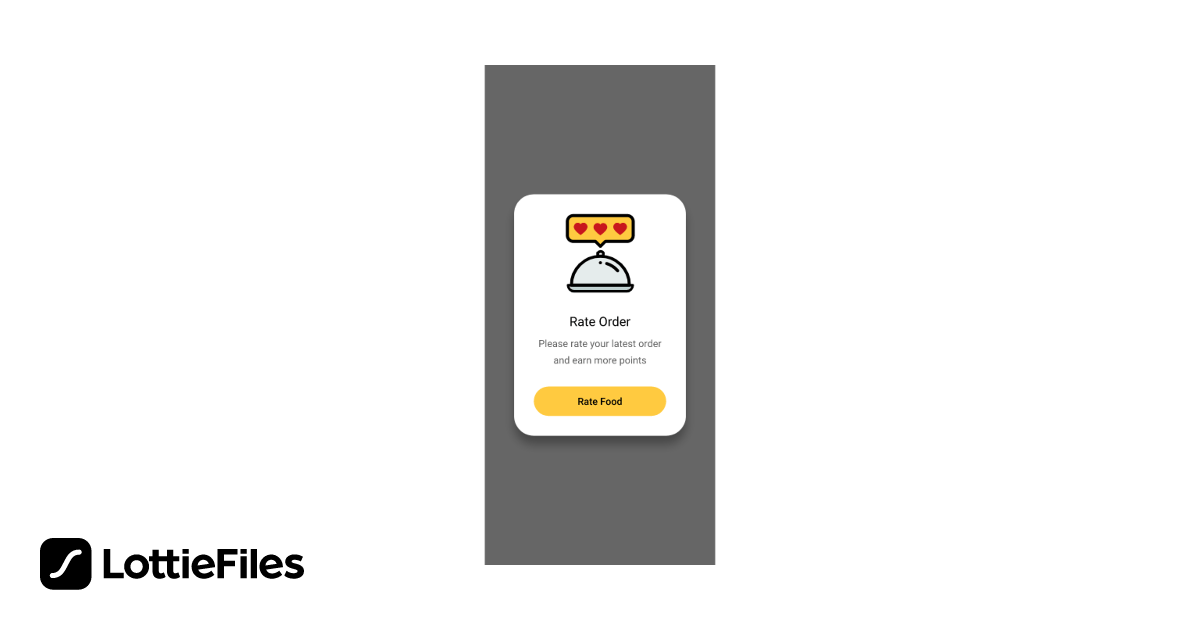 Free Rate Order Pop-up Animation by Samuel Lima | LottieFiles