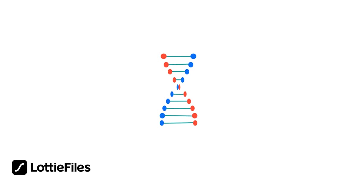 Animación gratuita de DNA double helix de Mervin Paul | LottieFiles