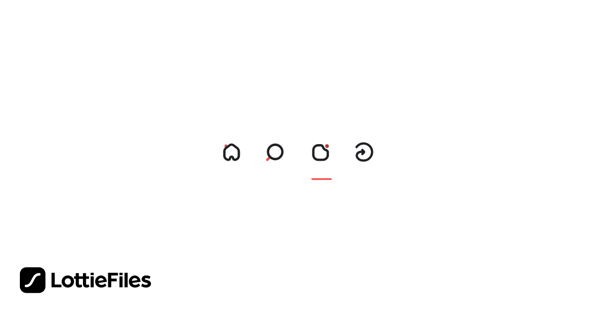 Free bottom navigation icon pack Animation by Nima Nazari | LottieFiles